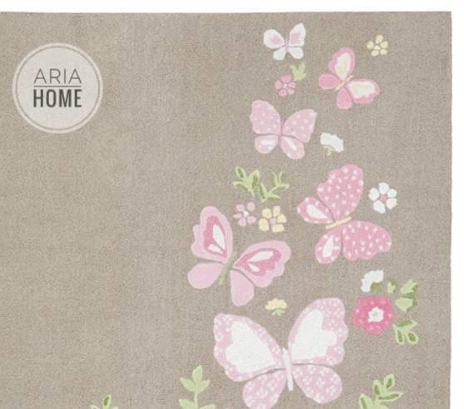 Hand Made Tufted Kids Rug Butterfly Pink Rug Woolen Carpet - Etsy