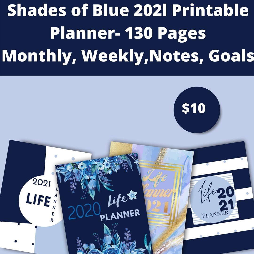 Printable Personal 2021 Life Planner, Monthly, Weekly, Daily, Habit ...