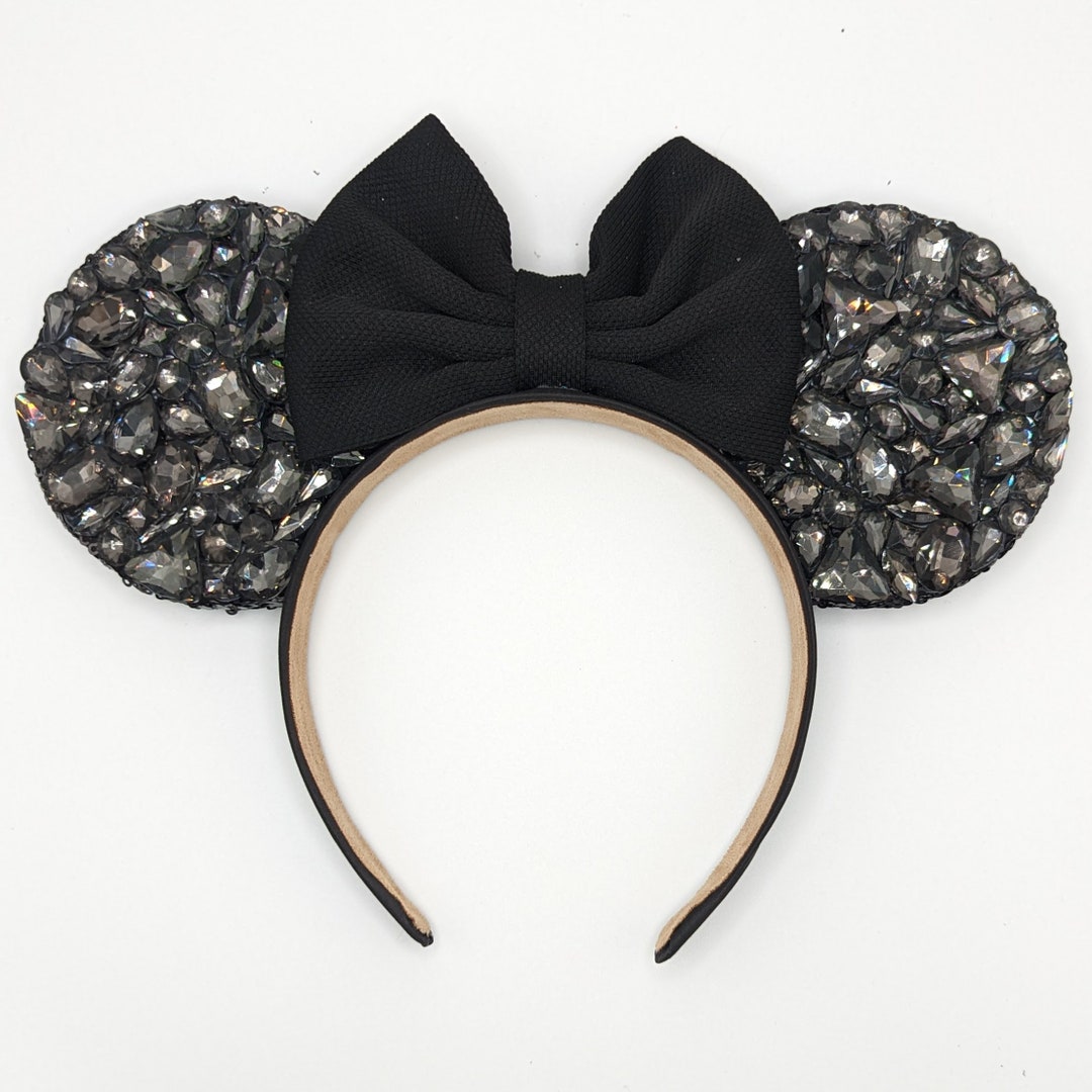 Deluxe Black Diamond Mouse Ears - Etsy