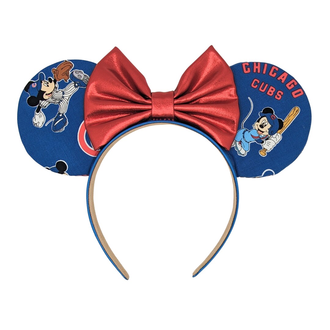 Chicago Cubs Baseball Fabric Mouse Ears - Etsy