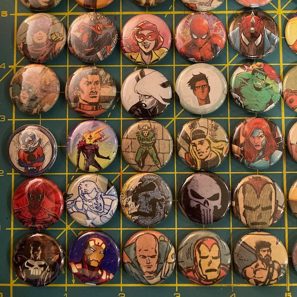 Superhero Button - Etsy