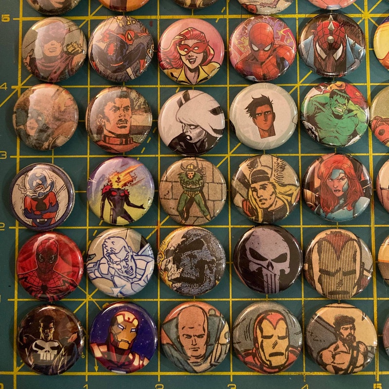 Superhero Button - Etsy