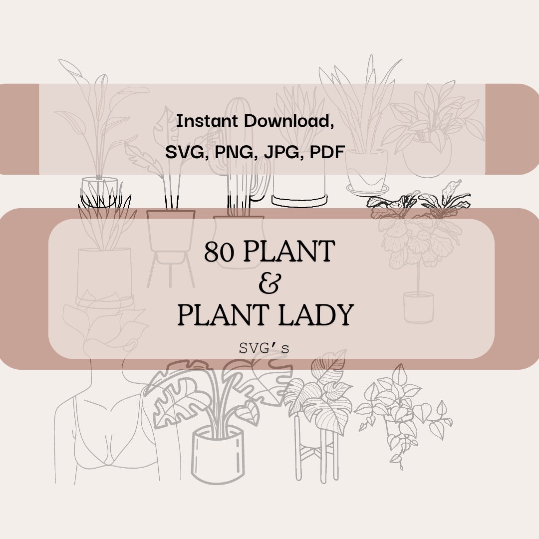 Plant Mom Svg| Pothos Vines| Cactus SVG| Plant Lady Digital File ...