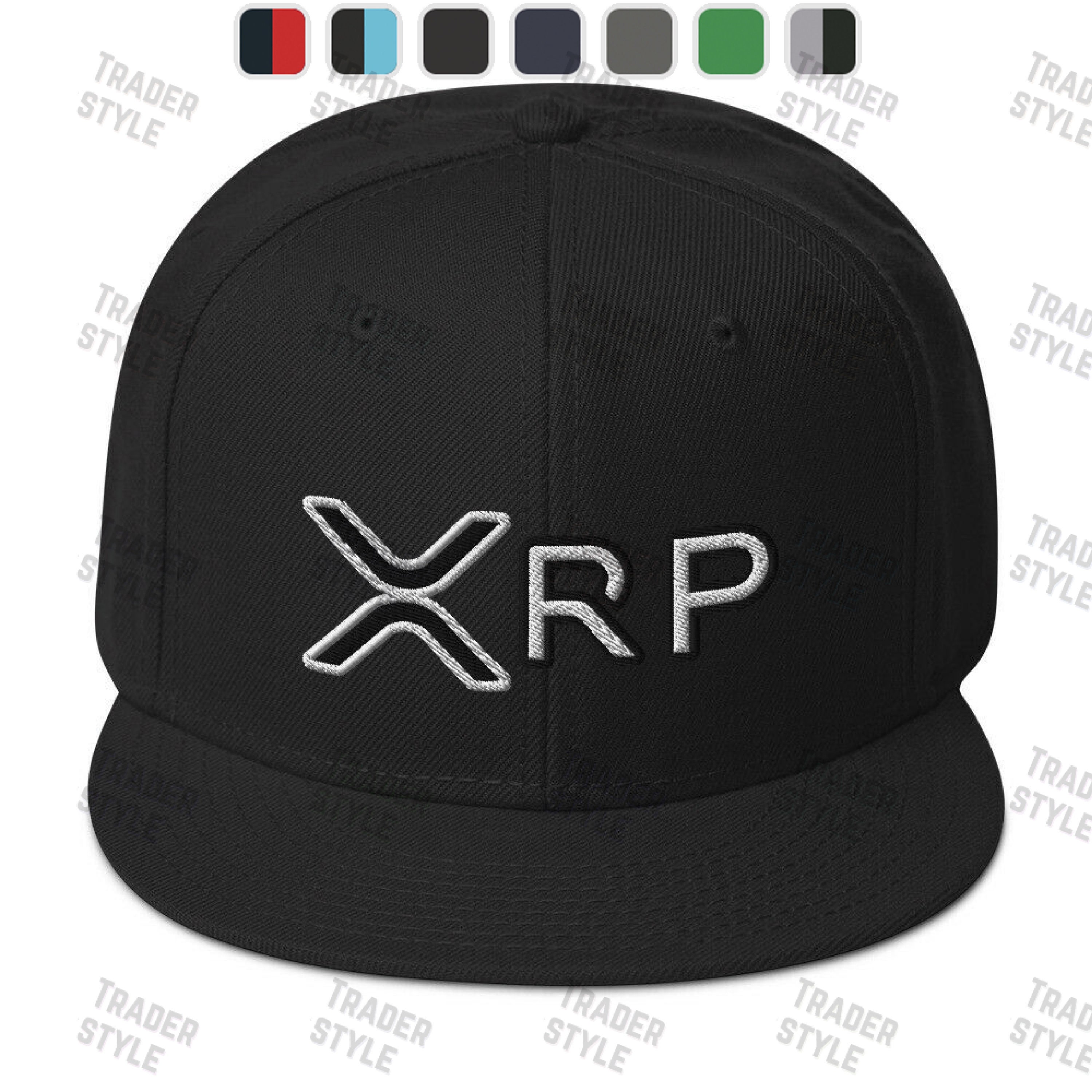 XRP Snapback Cap Black & White Ripple Crypto Trading Trader Gift ...