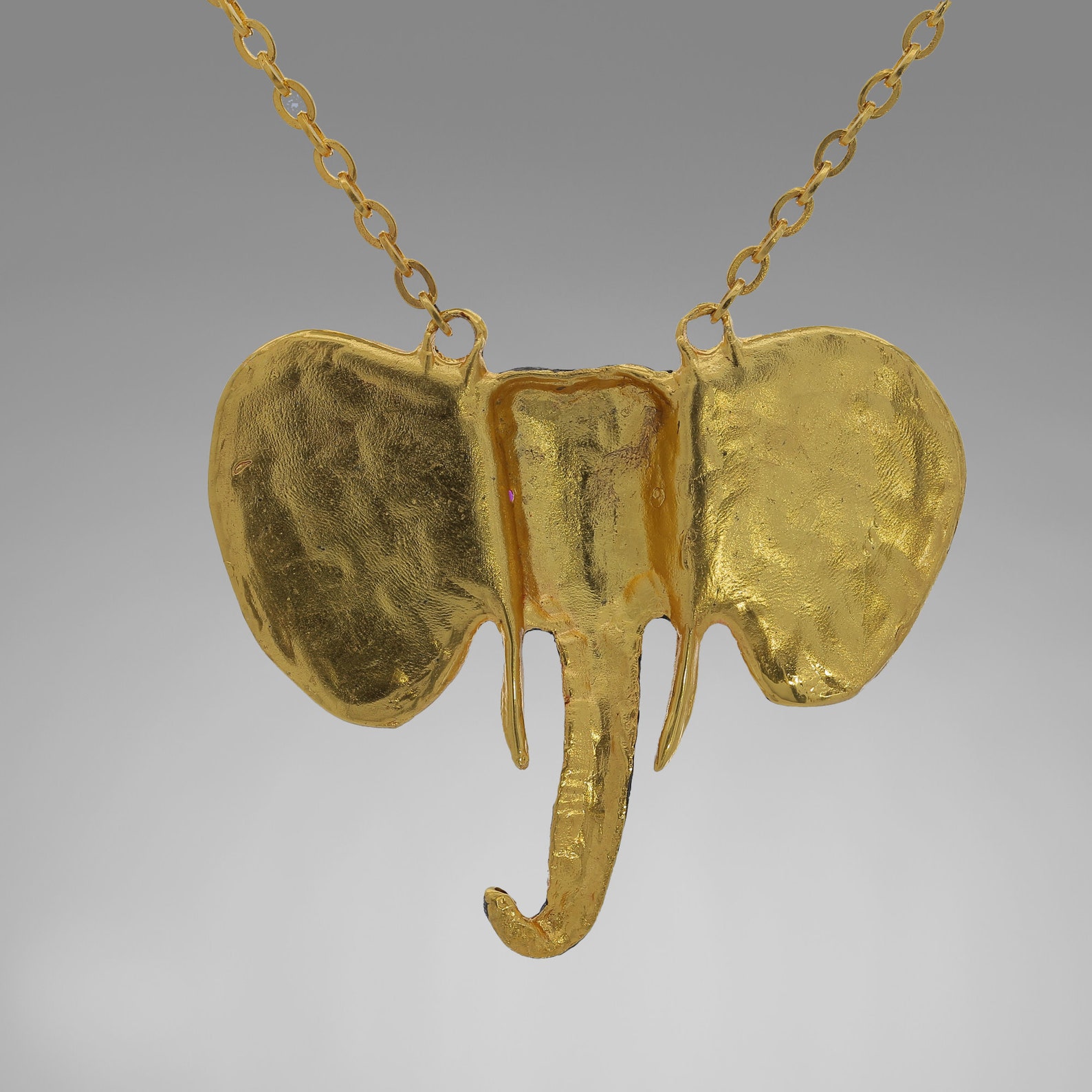 African Safari: Elephant Necklace With Mixed Metal - Tribal Aesthetic ...