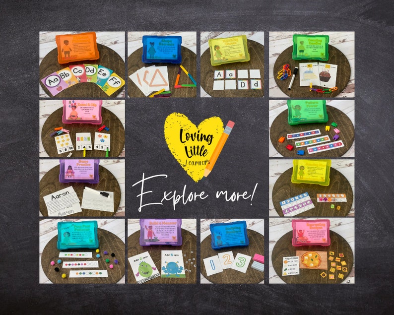 Alphabet Flashcard Activity Task Box Kit - Etsy