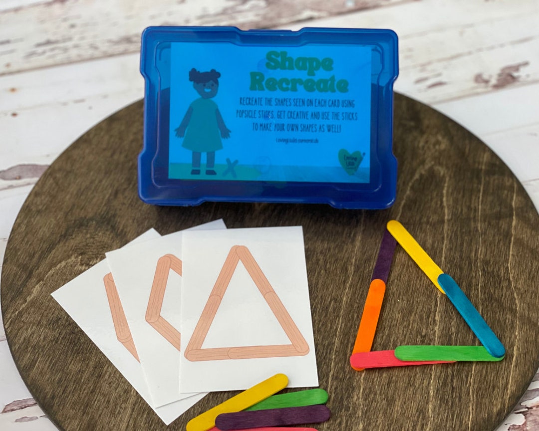 Shape Recreate Activity Task Box Kit - Etsy Shape Recreate Activity Task Box Kit - Etsy