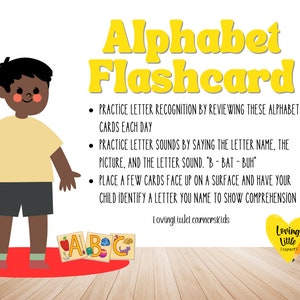 Alphabet Flashcard Learning Kit, Alphabet Recognition, Preschool ...