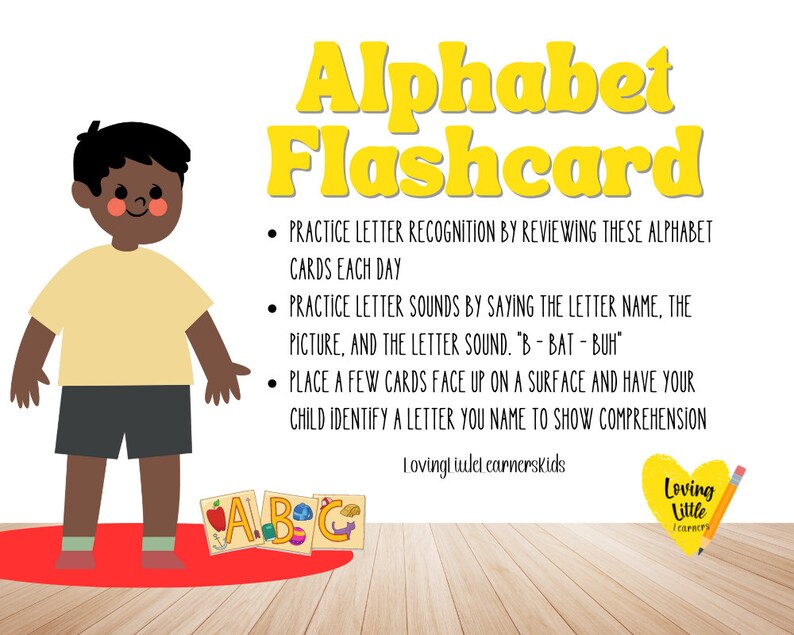 Alphabet Flashcard Activity Task Box Kit - Etsy
