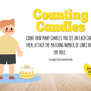 Counting Candles Activity Task Box Kit - Etsy