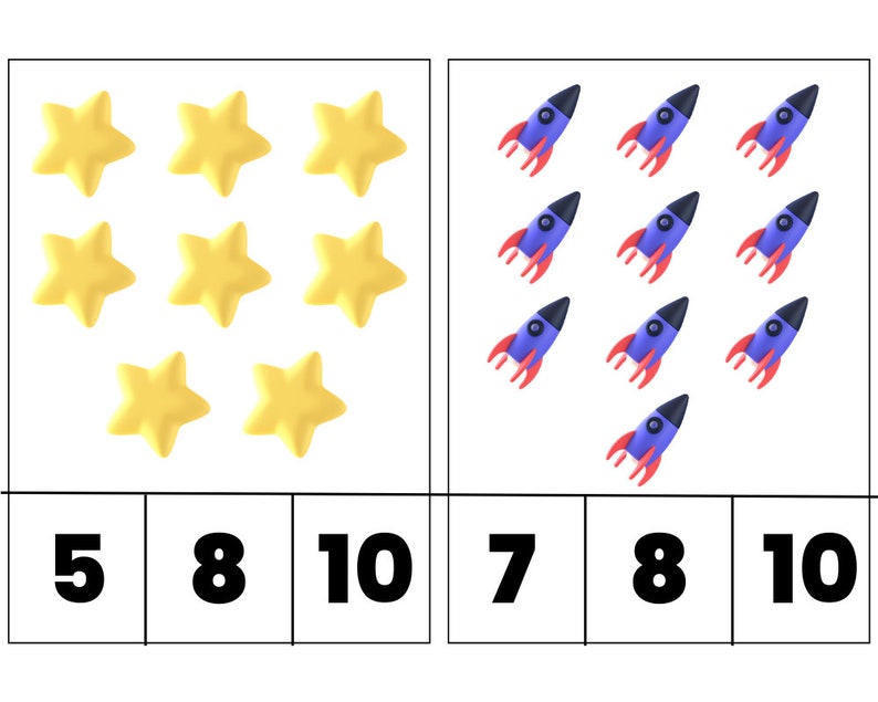 Digital Count & Clip Numbers Activity Task Box Kit - Etsy
