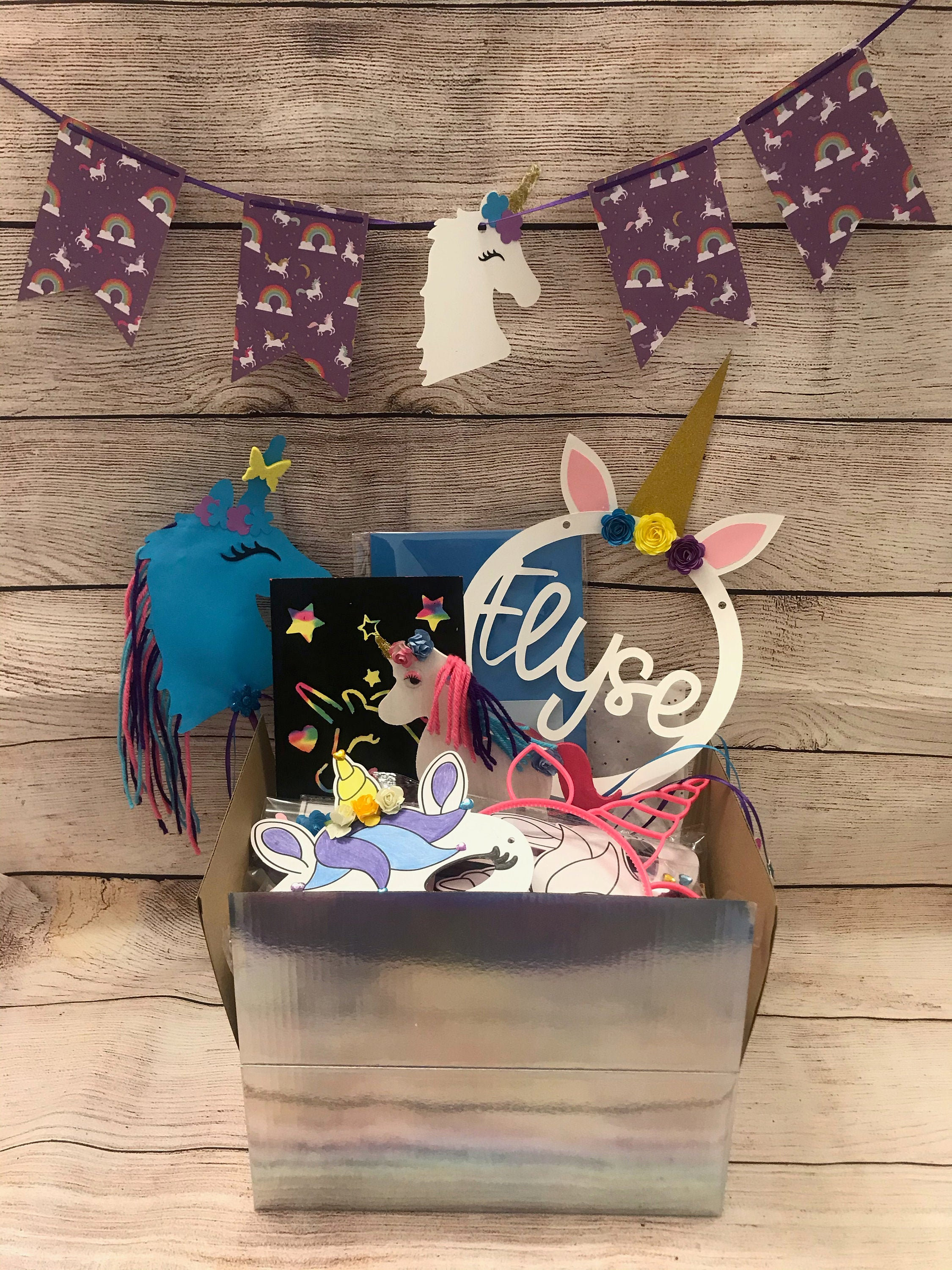 Kids Unicorn Craft Kit Unicorn Activity Box DIY Kits for - Etsy