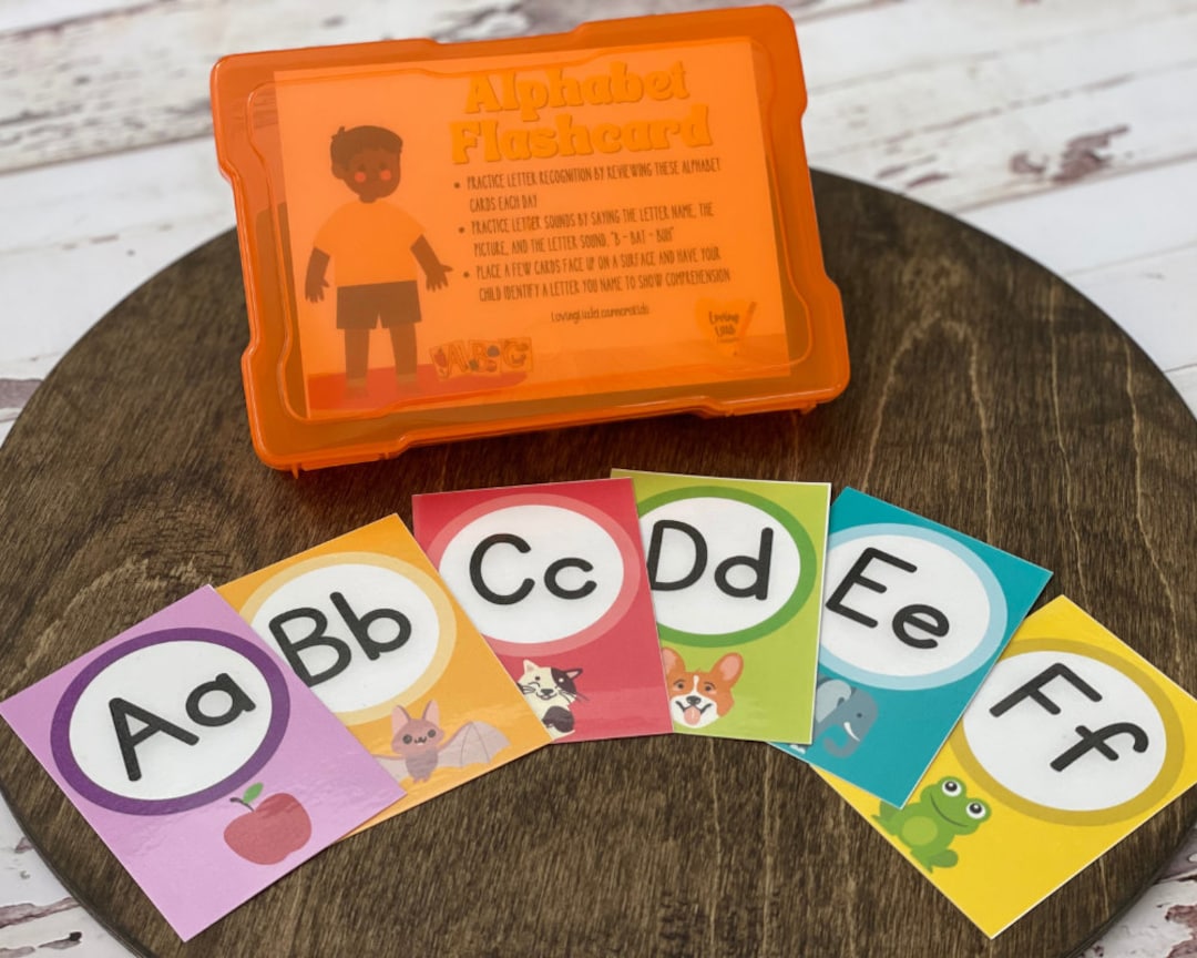 Alphabet Flashcard Activity Task Box Kit - Etsy