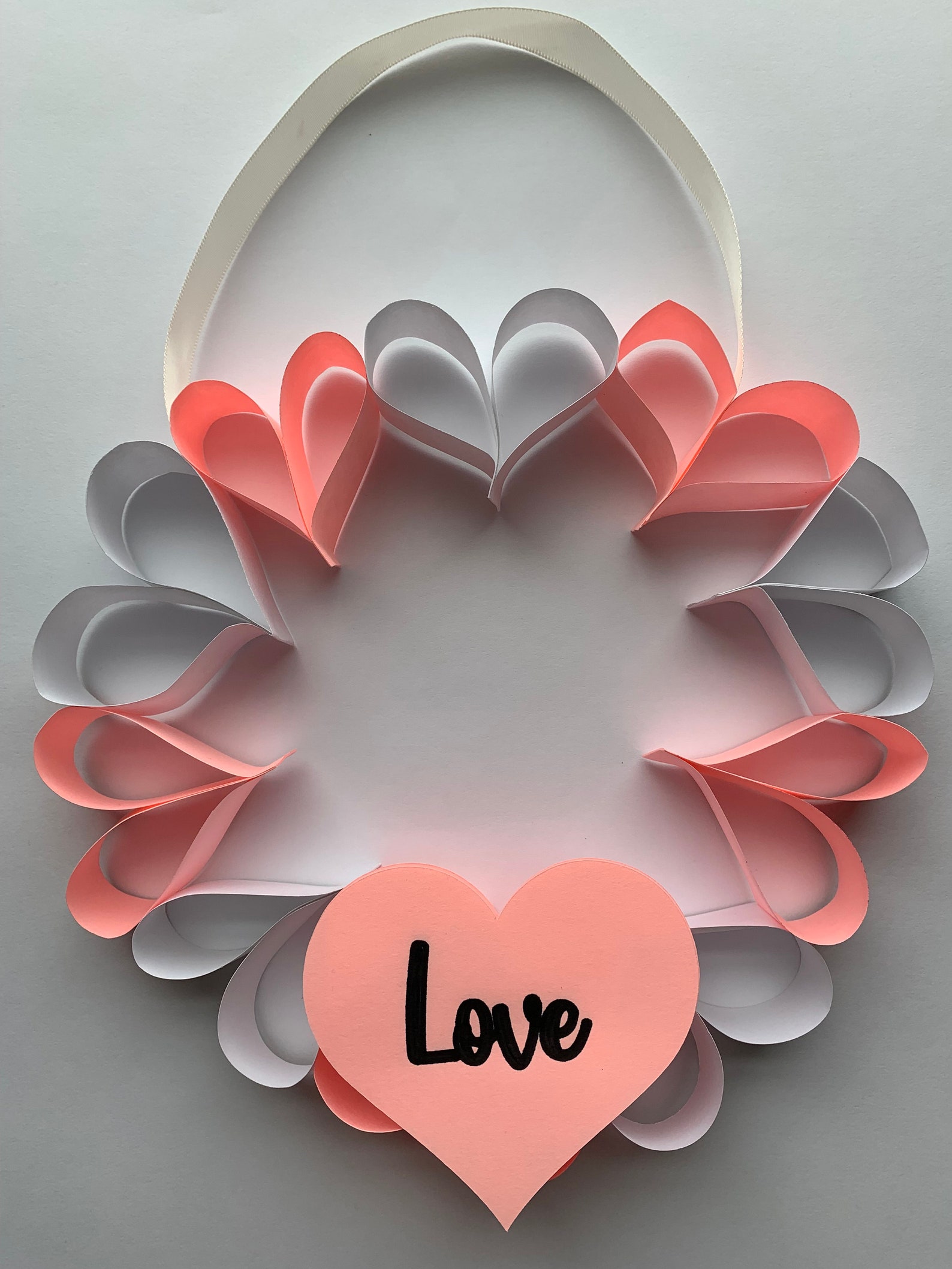 Valentine's Day Heart Craft, Valentine Paper Heart Crafts, Valentine ...