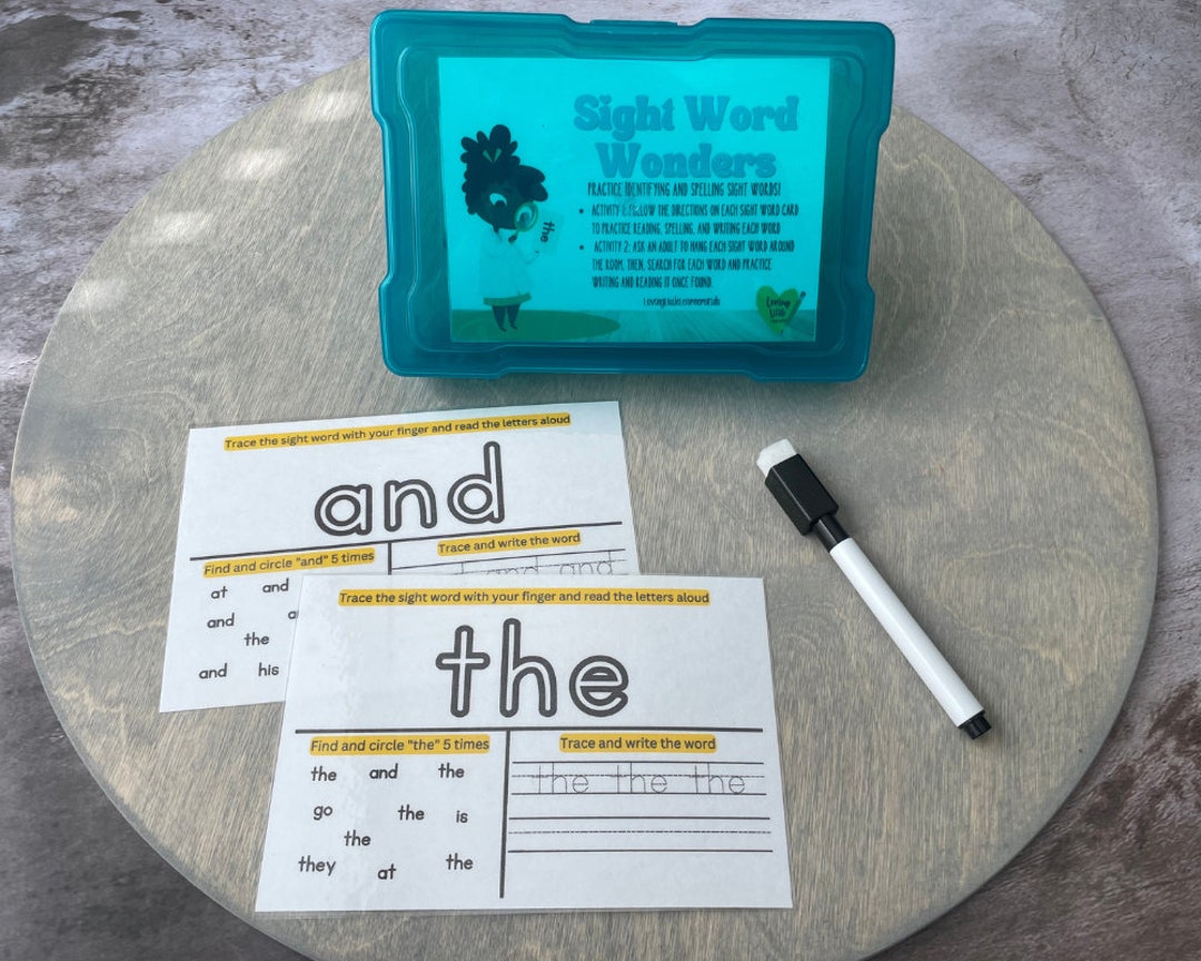 Sight Word Wonders Activity Box, Learning Kits, Kindergarten Readiness ...