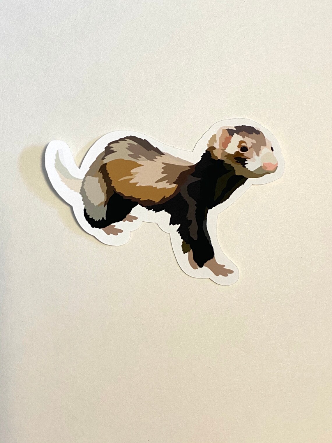Cute Matte Ferret Sticker Small Mammal Pocket Pet | Etsy