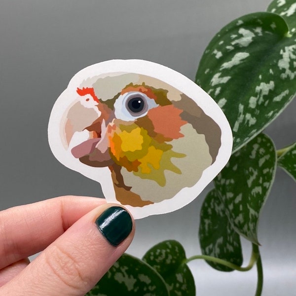 Green Parrot Stickers - Etsy