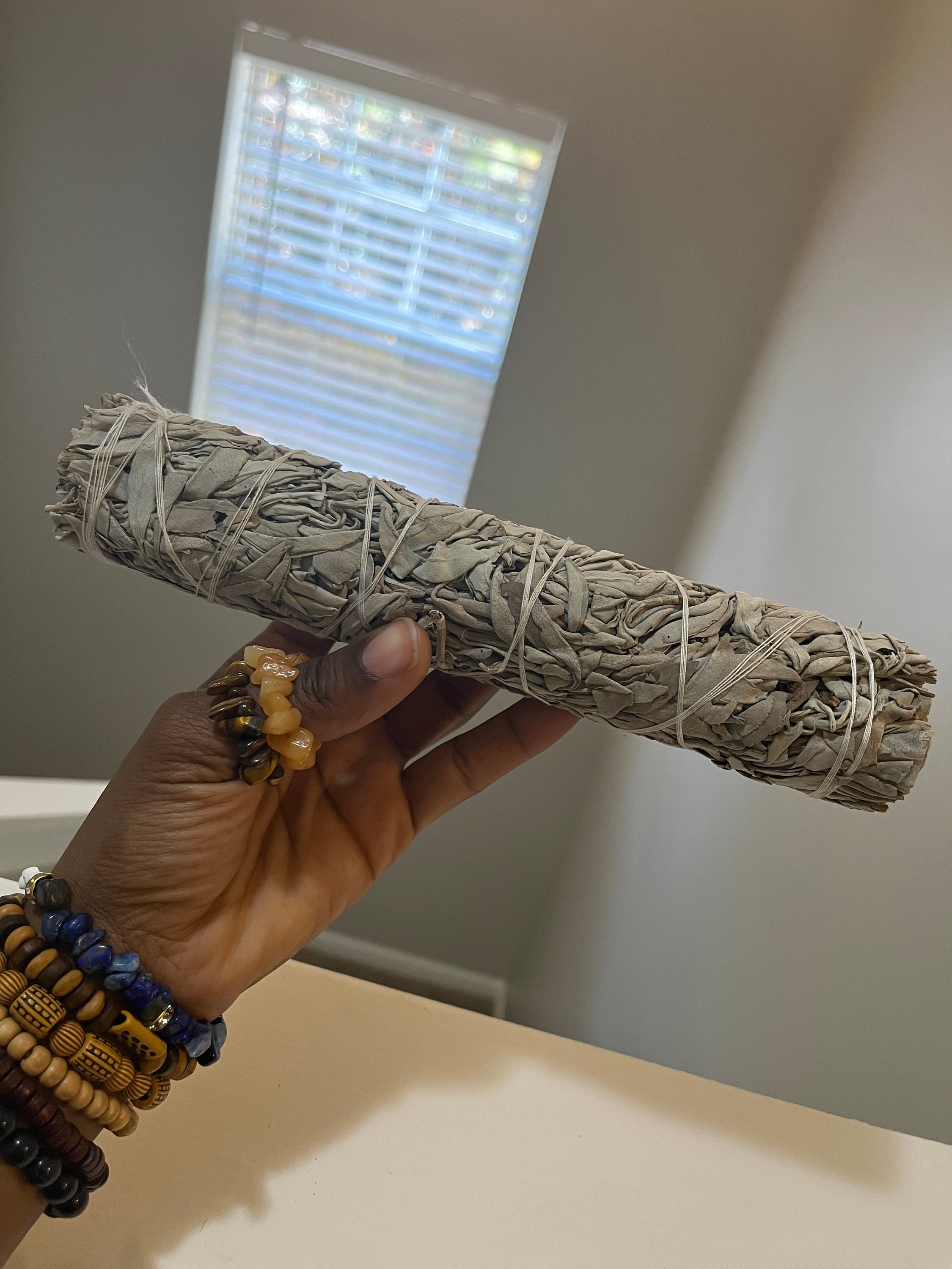 Large Organic White Sage Smudge Stick - Etsy