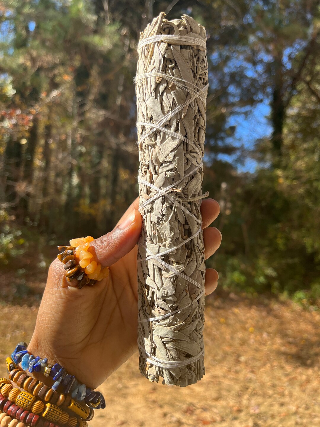 Large Organic White Sage Smudge Stick - Etsy