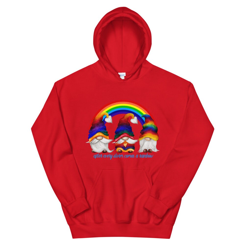 Rainbow, Gnomes, Hoodie, Positive Quote, Inspirational, Sweatshirt ...