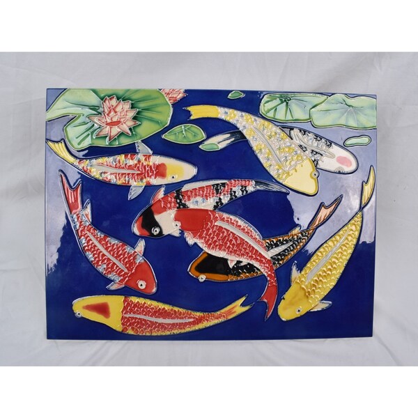 Koi Fish Tile - Etsy