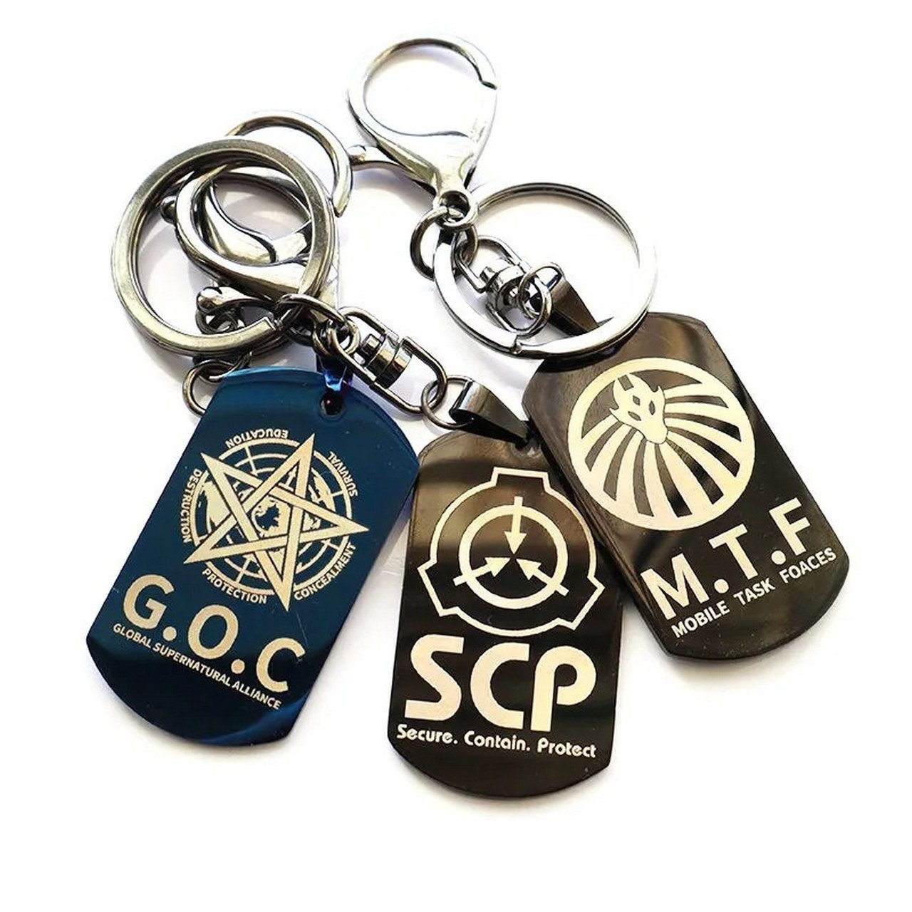 SCP Foundation Keychain the Global Occult Coalition Keychain - Etsy