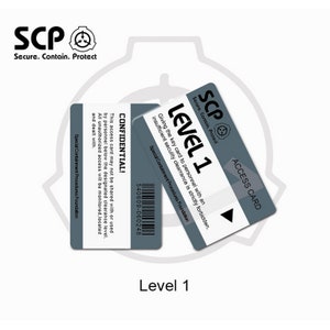SCP Foundation Secure Access ID Card Sticker SCP Foundation Card Cover ...