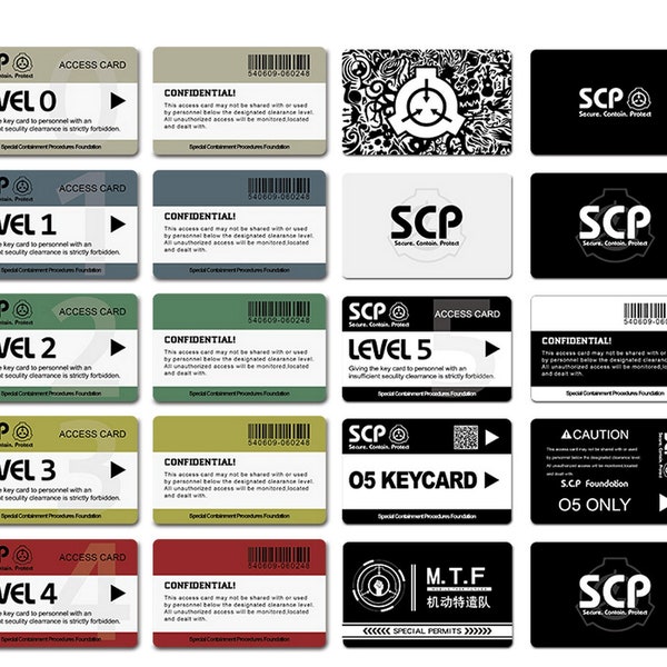 Scp Id Card - Etsy