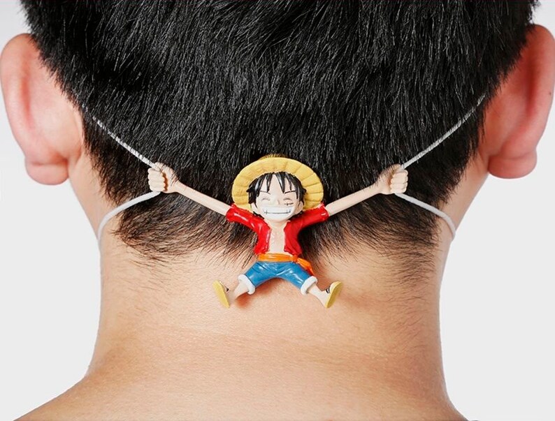One Piece Luffy Face Mask socio Protectores de oído Máscara de | Etsy