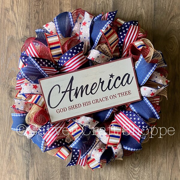 Americana Wreath - Etsy