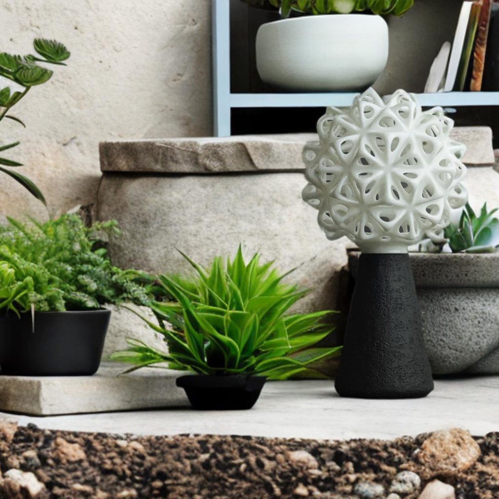 Geostar Lamp Geometric Modern Lighting 3D Printed Lamp Parametric ...