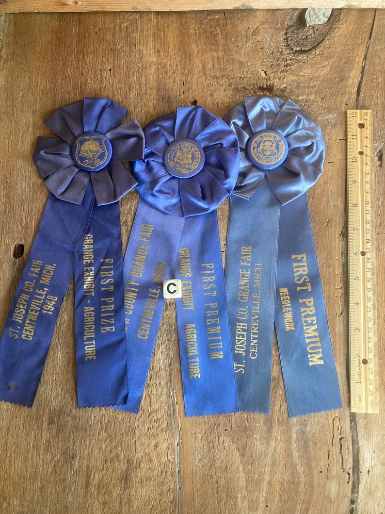 Vintage County Fair Awards Banners and Ribbons - Etsy