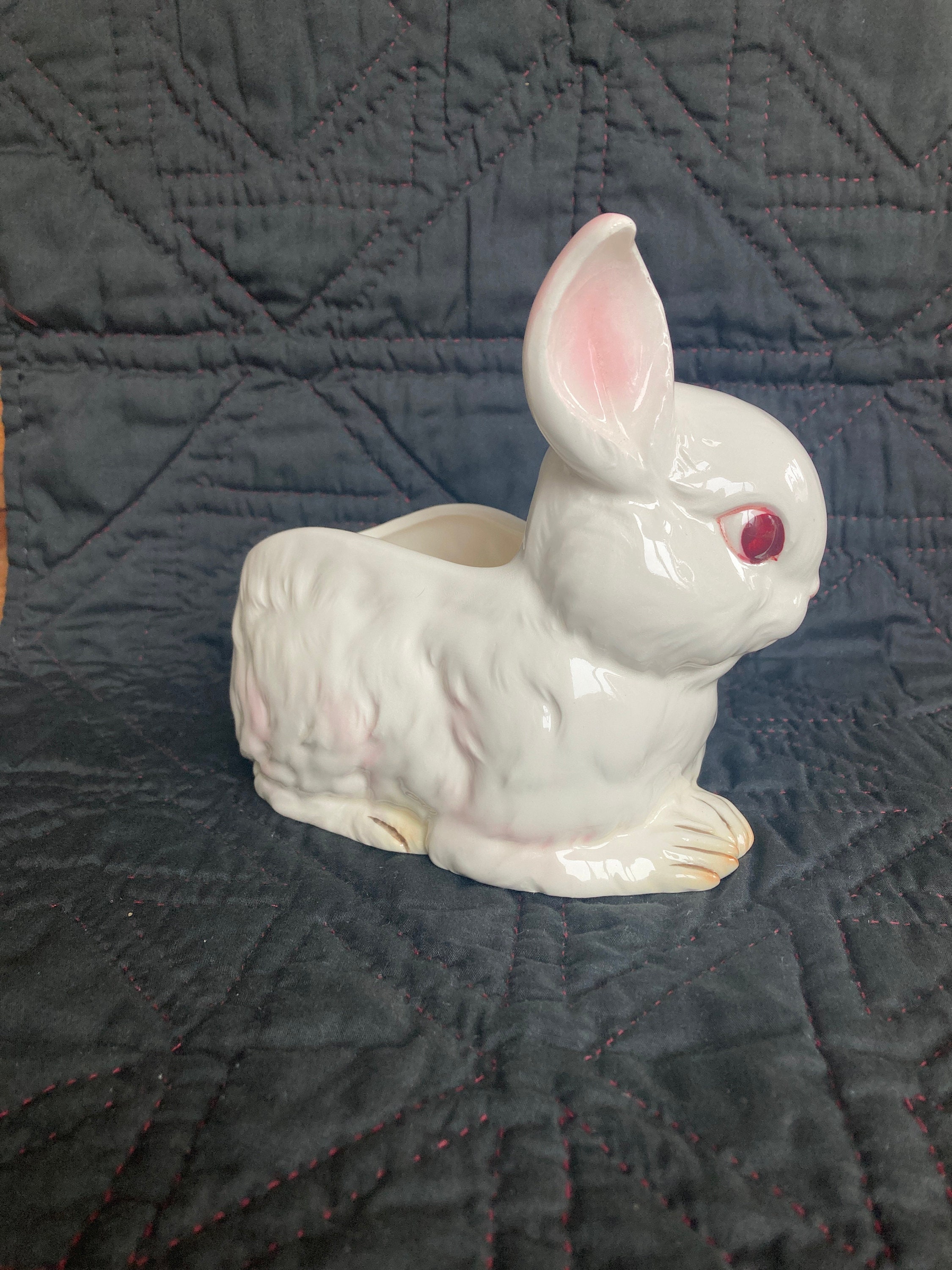 Vintage Bunny Planter Ceramic Bunny Planter Nursery Decor - Etsy