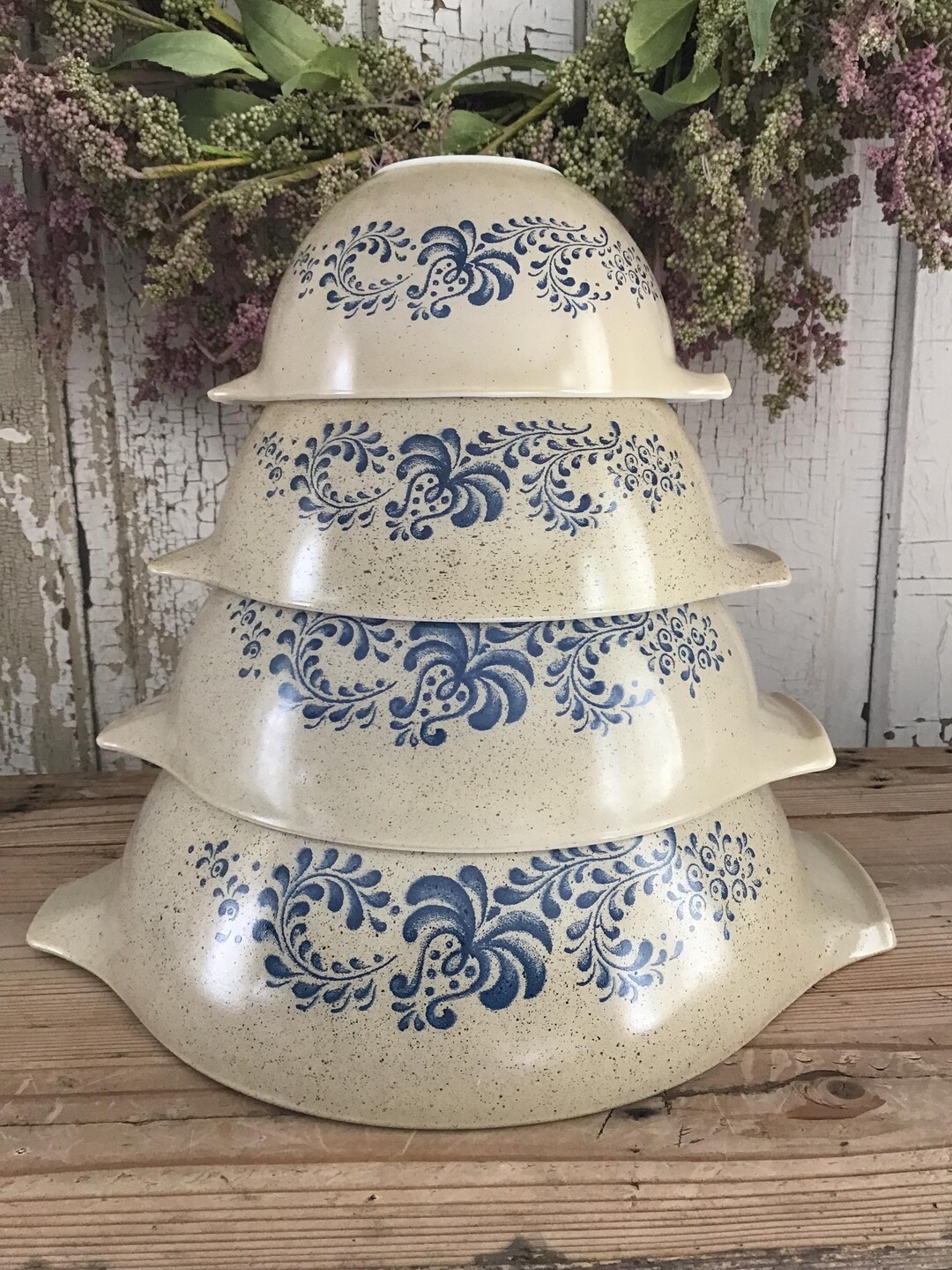 Set of Four Vintage Pyrex Homestead Cinderella Nesting Mixing Bowls - Etsy