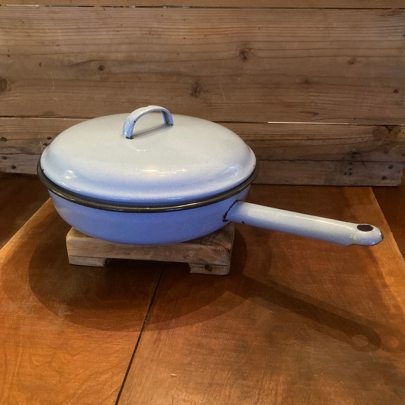 Enamel Pan With Lid - Etsy