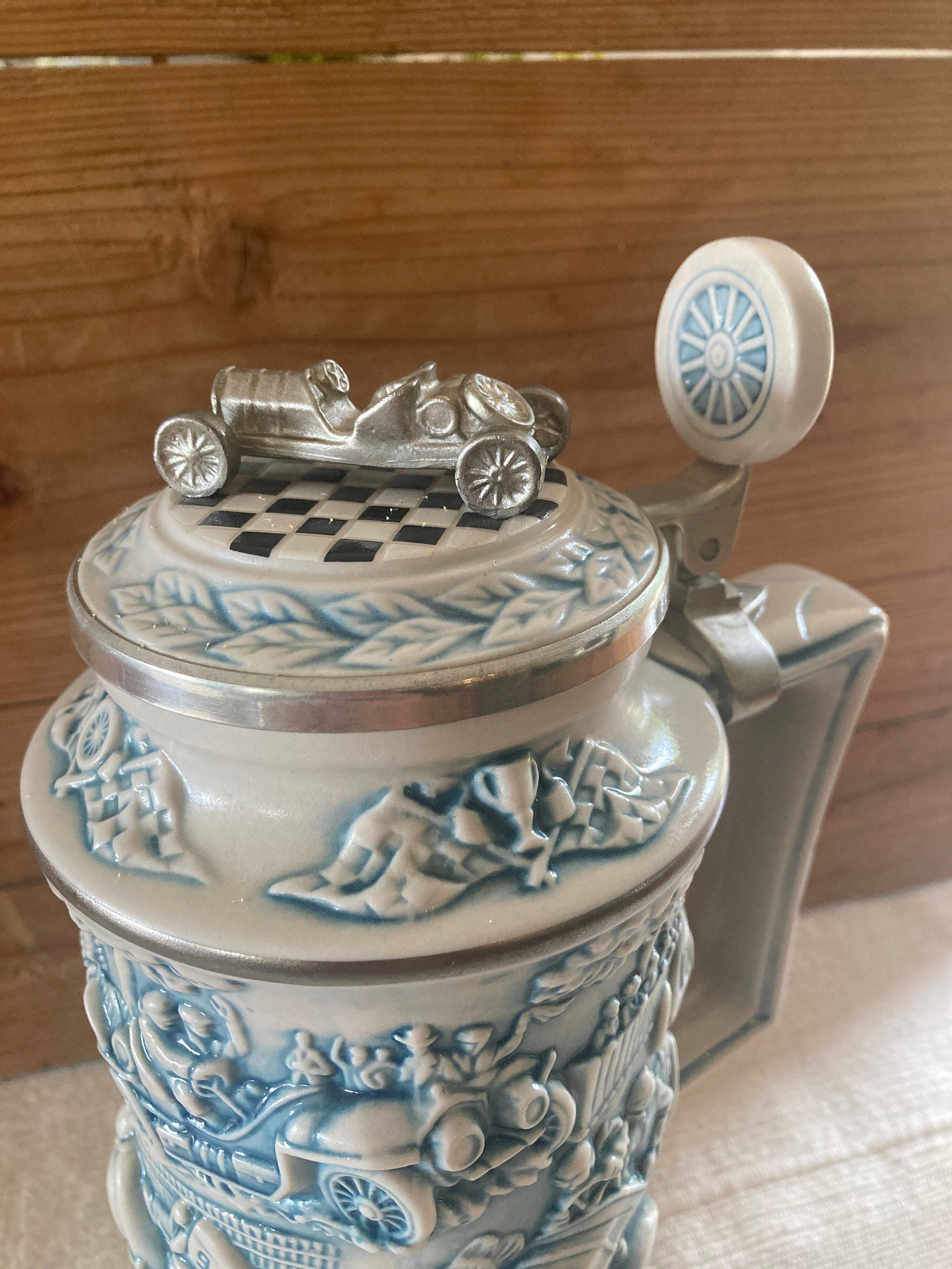 Avon Racing Car Stein 1989 Brazil - Etsy