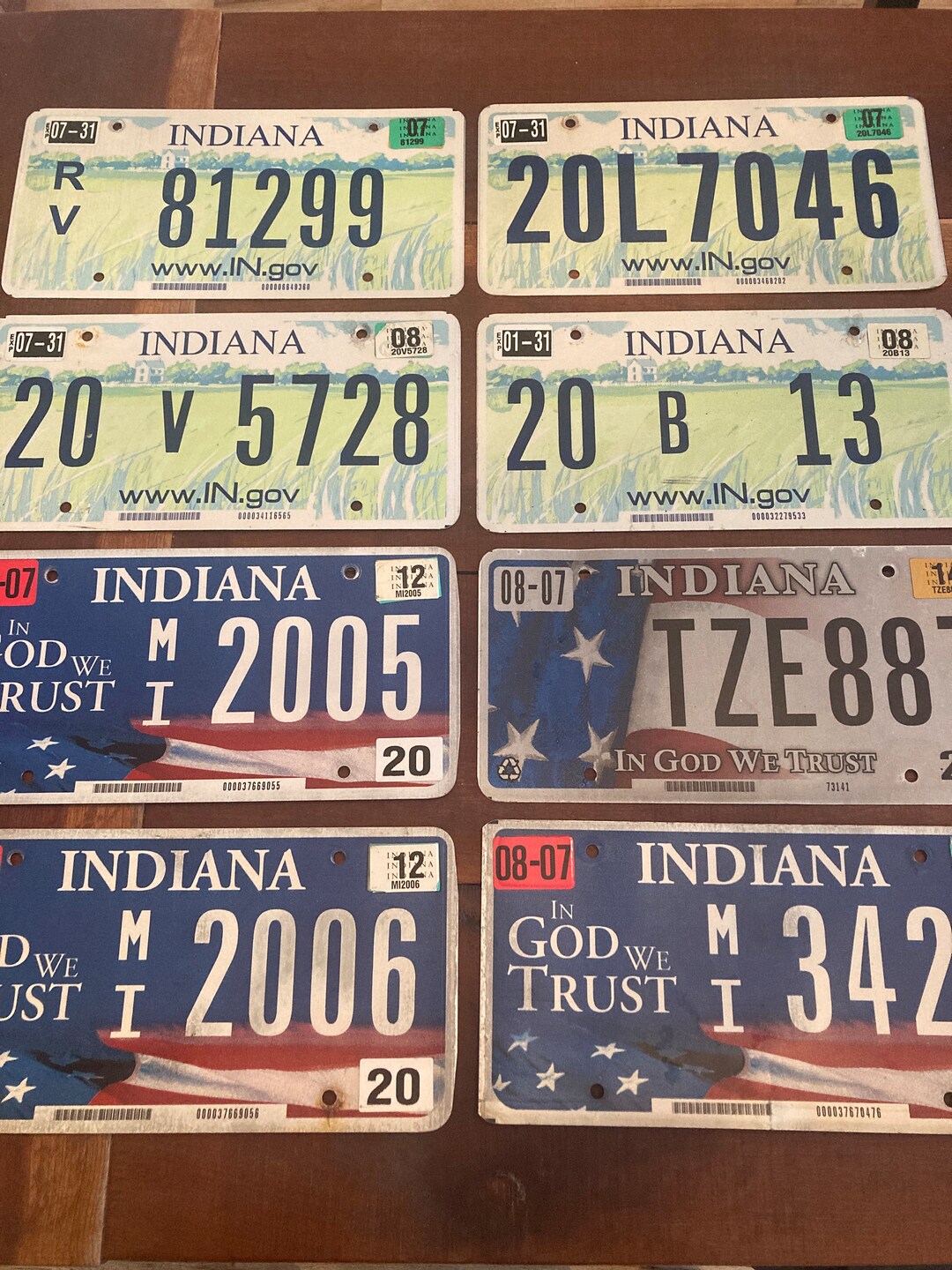 Indiana License Plates - Etsy