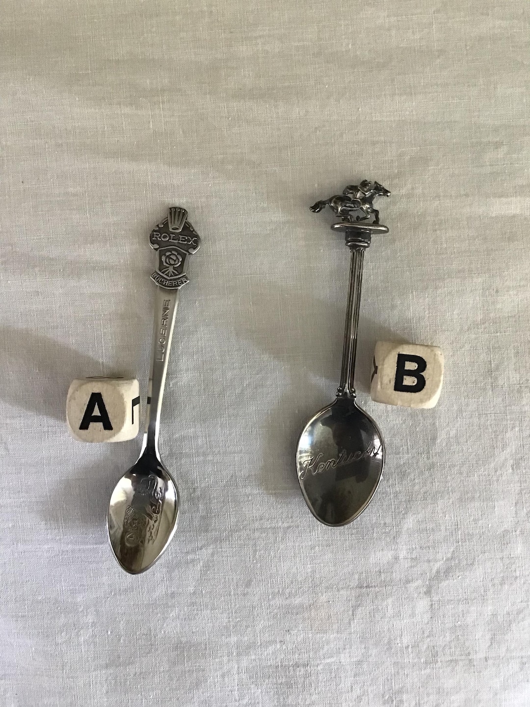 Collector Spoons- Kentucky With Horse and Jockey- Rolex Lucerne ...