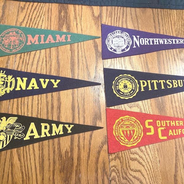 Vintage Felt Pennant - Etsy