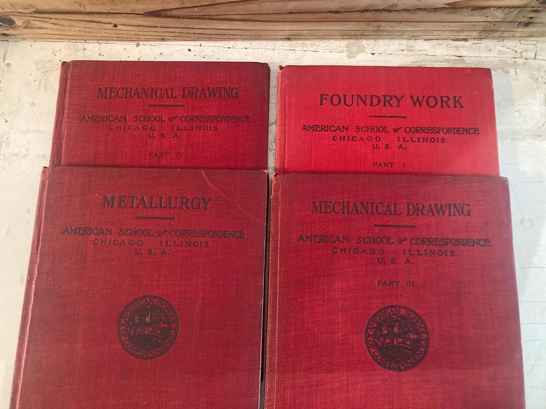 Antique American School of Correspondence Books - Chicago, Illinois ...