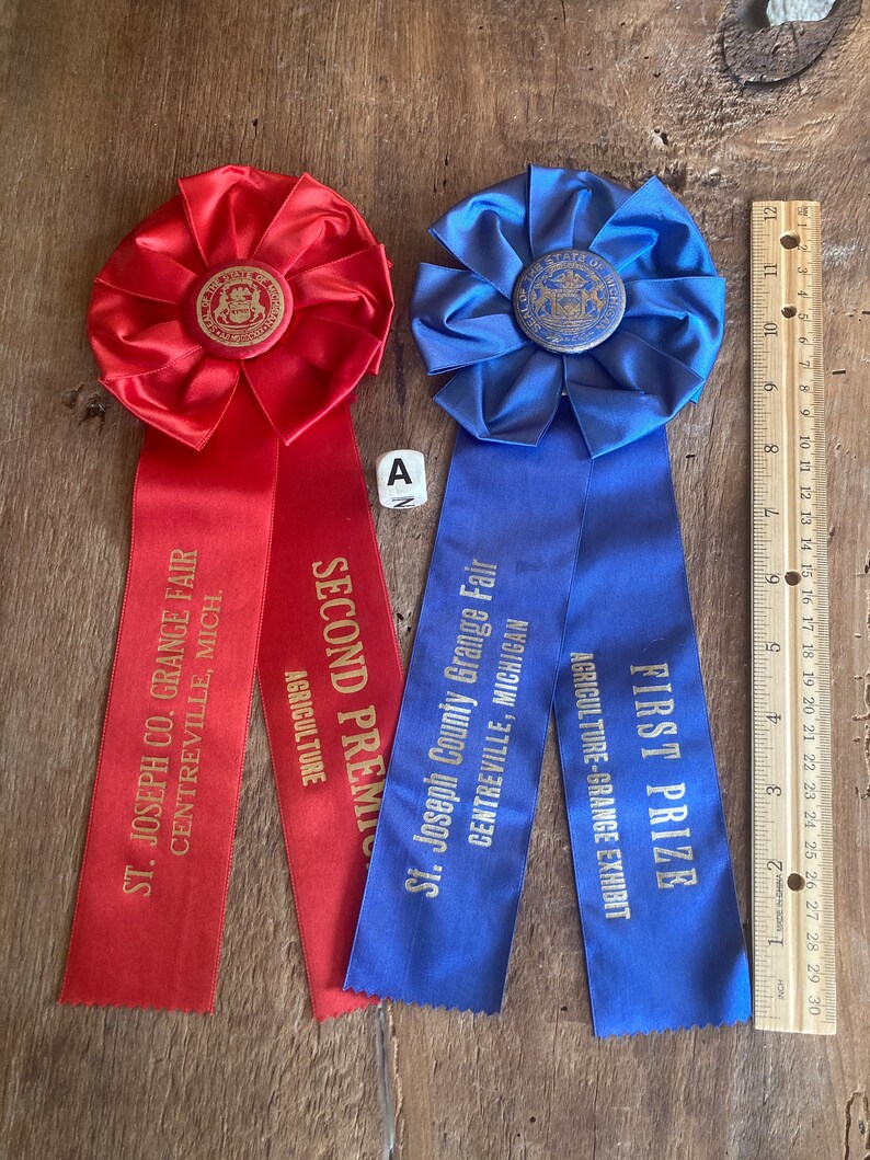 Vintage County Fair Awards Banners and Ribbons - Etsy