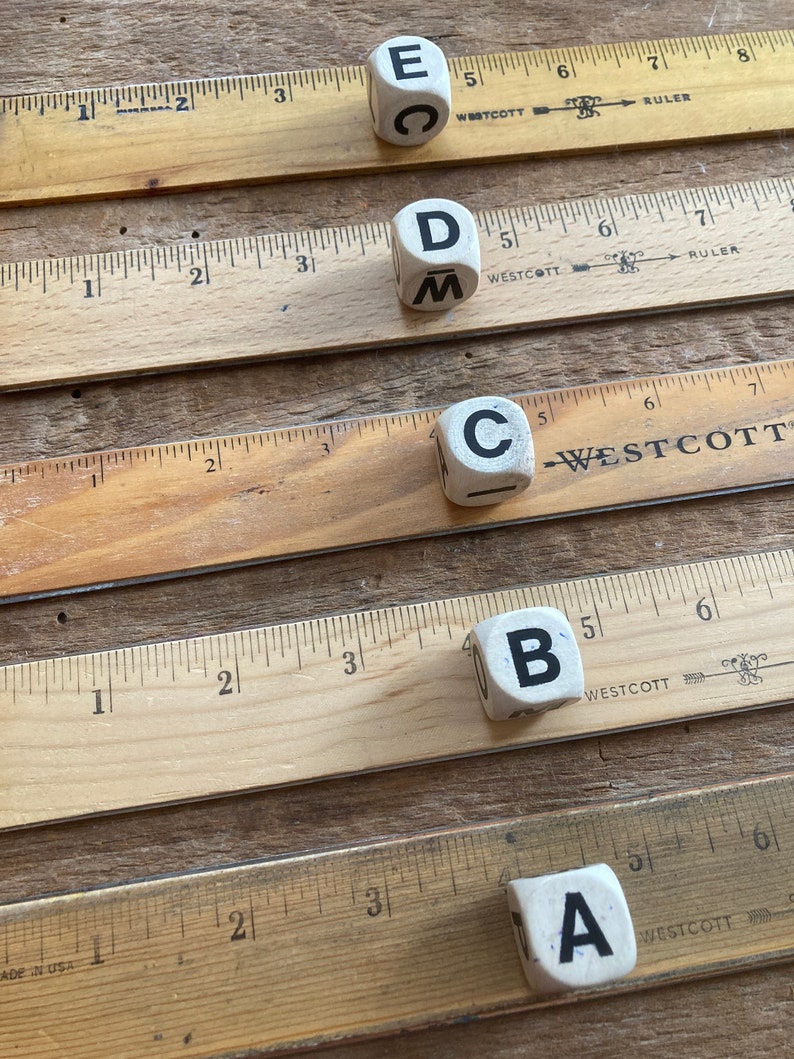 Westcott 12 Wooden Ruler Antique 2 Sided - Etsy