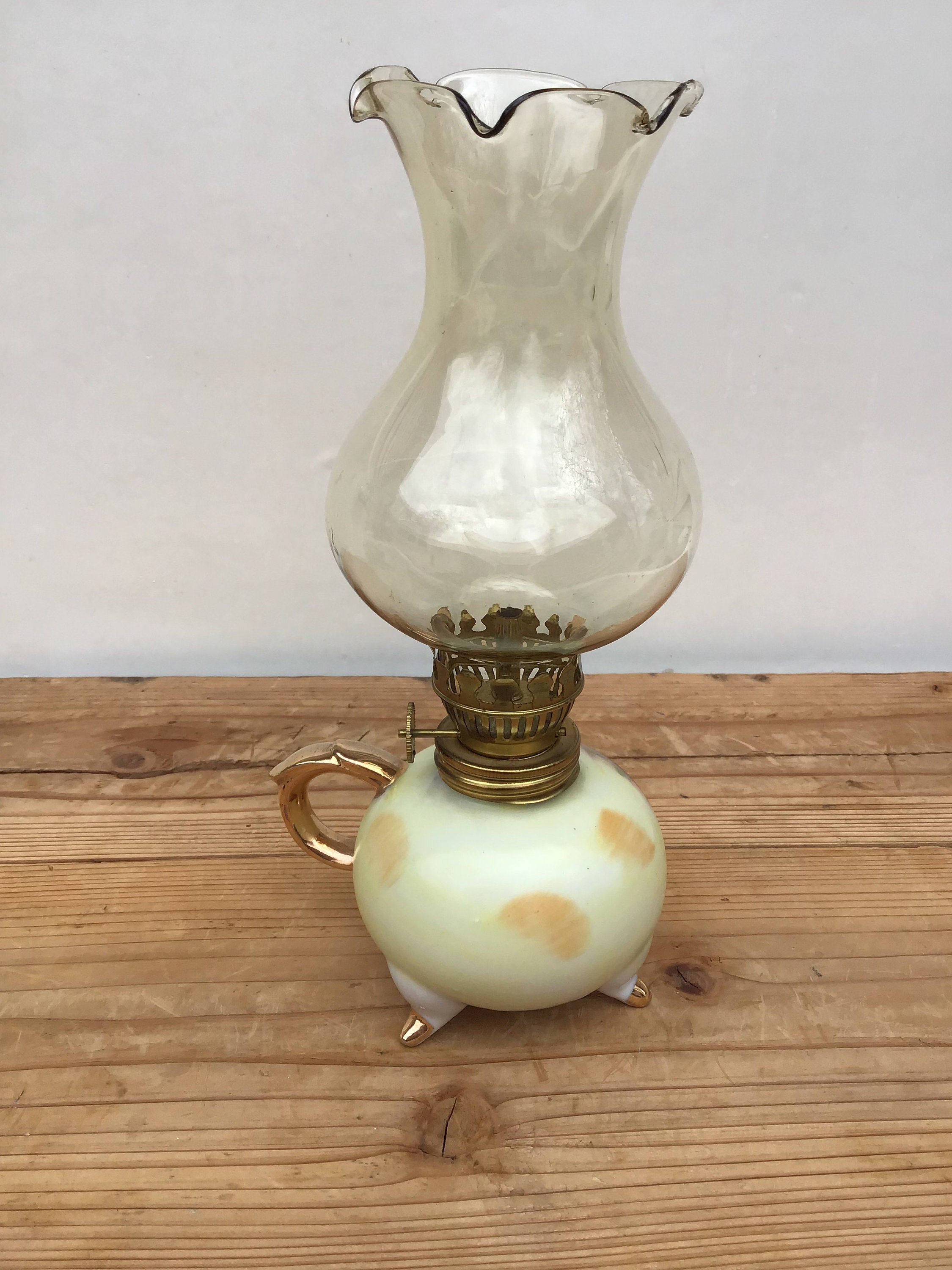 Vintage Enesco Japan Oil Lamp, Floral 8 1/2” Floral Lamp - Etsy