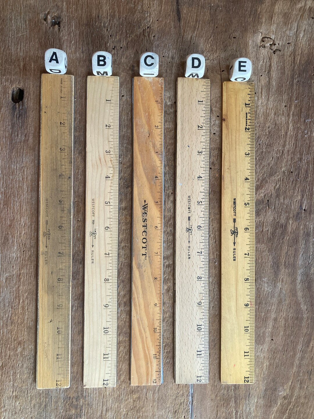 Westcott 12 Wooden Ruler Antique 2 Sided - Etsy