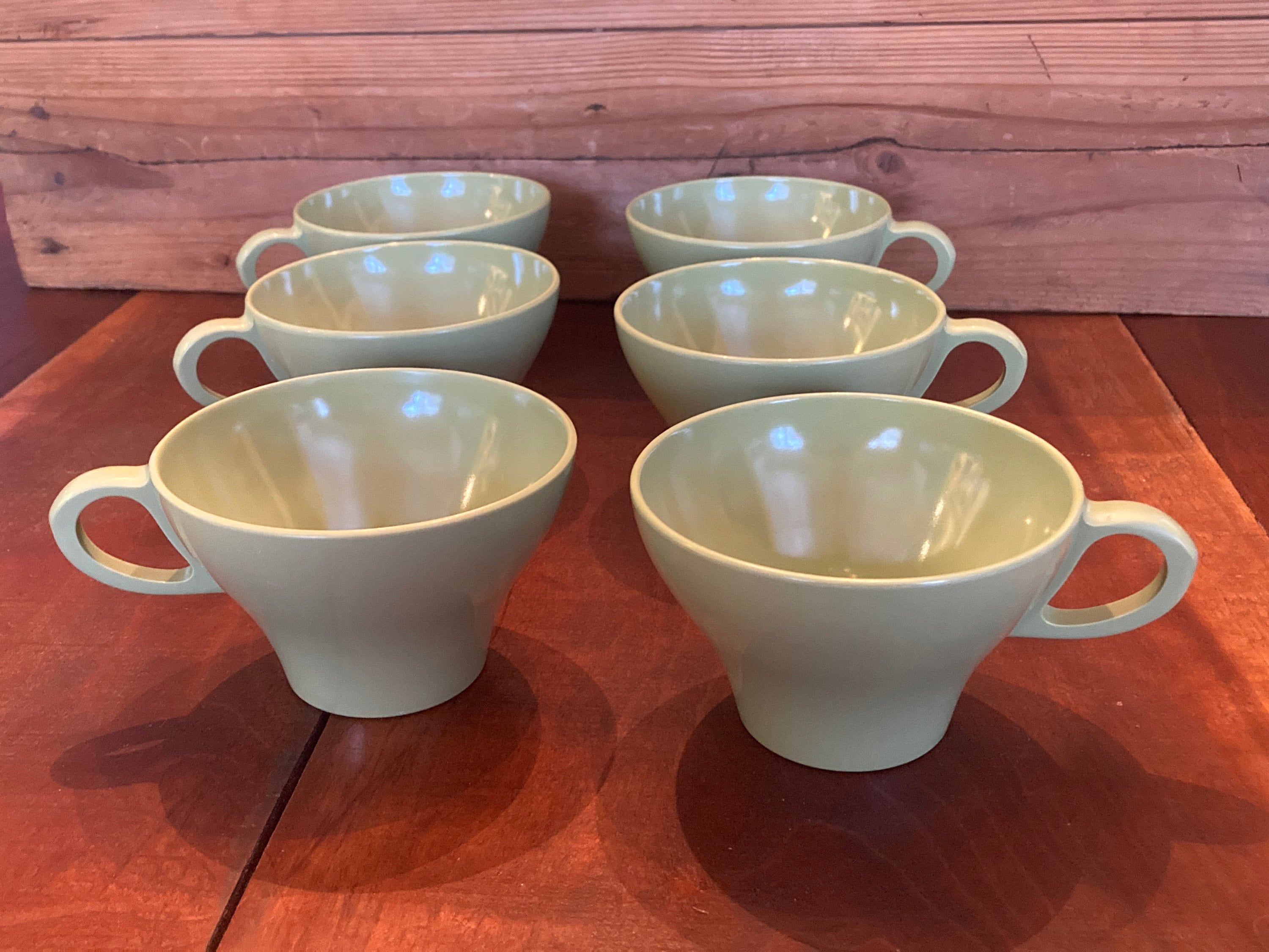 Vintage Sets of Pink and Sets of Green Melmac Coffee/tea Cups - Etsy