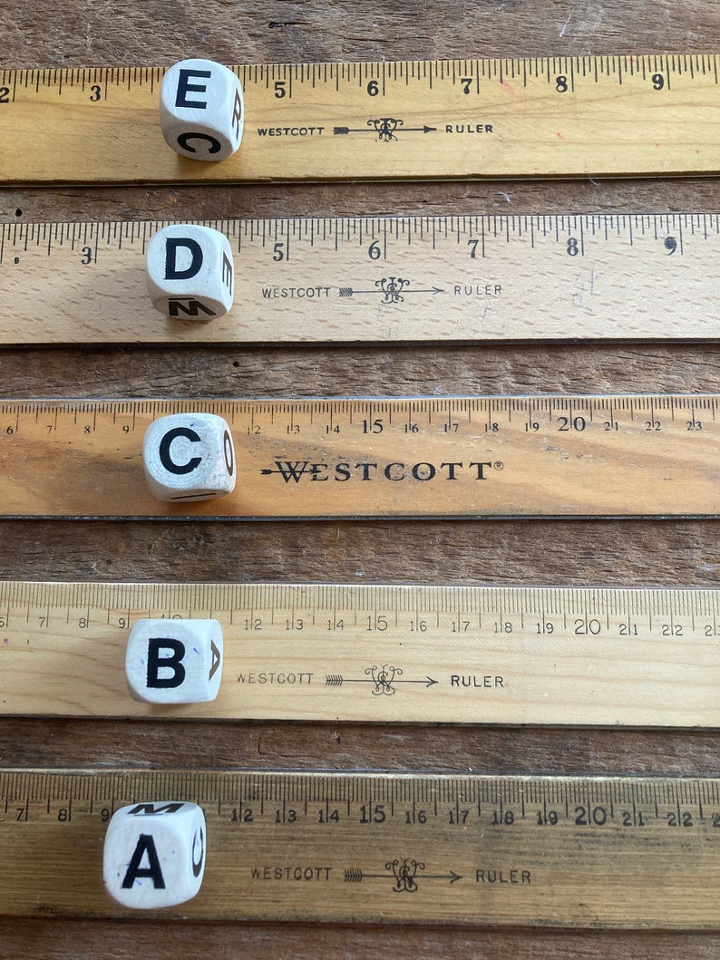 Westcott 12 Wooden Ruler Antique 2 Sided - Etsy
