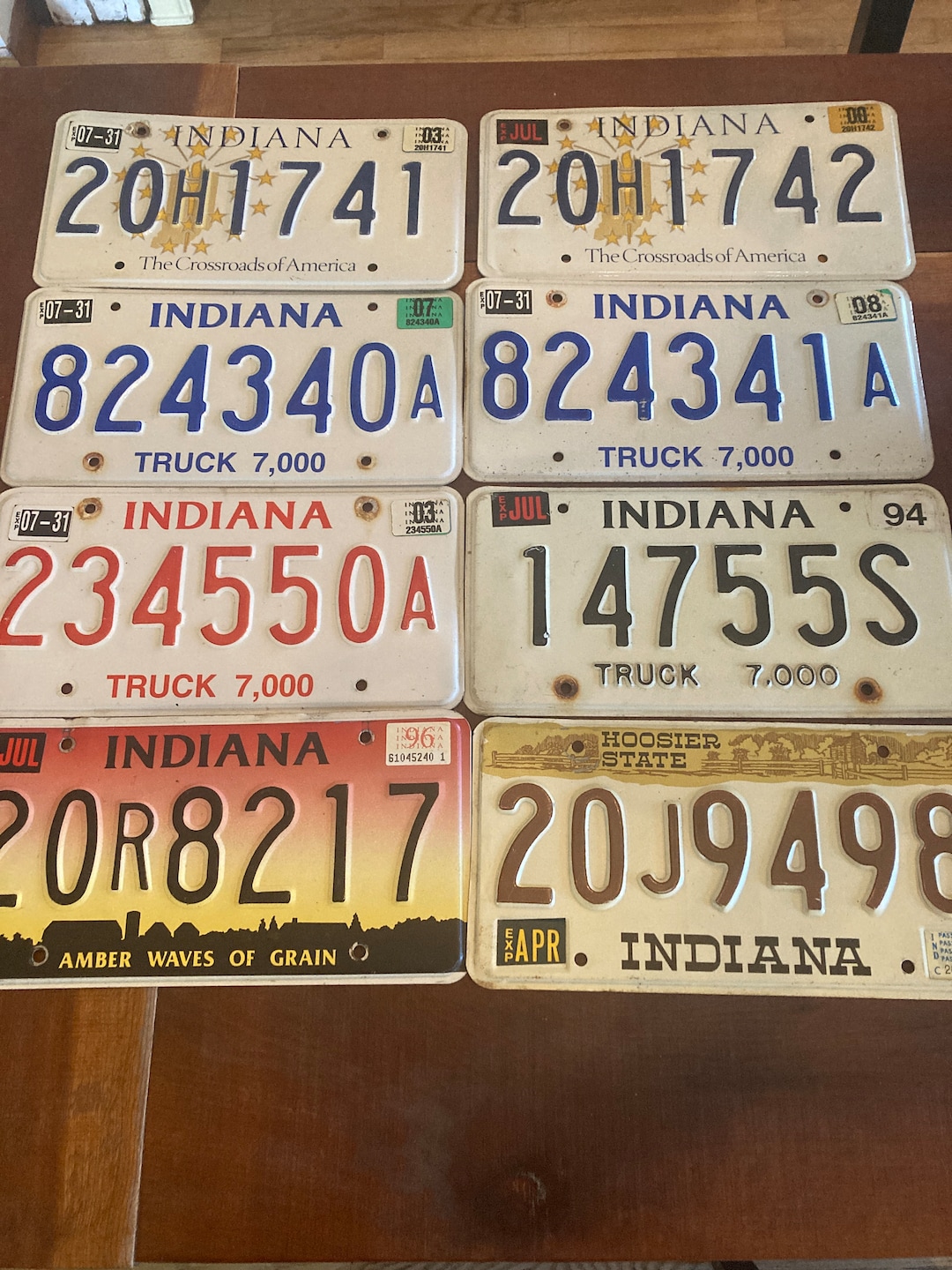 Indiana License Plates- Old Vehicle License Plates - Etsy