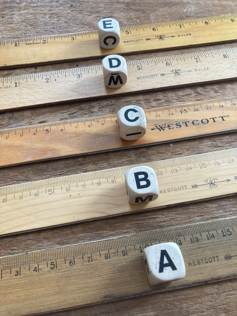 Westcott 12 Wooden Ruler Antique 2 Sided - Etsy