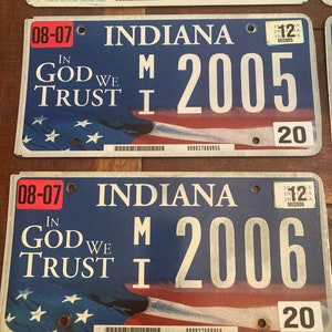 Indiana License Plates - Etsy