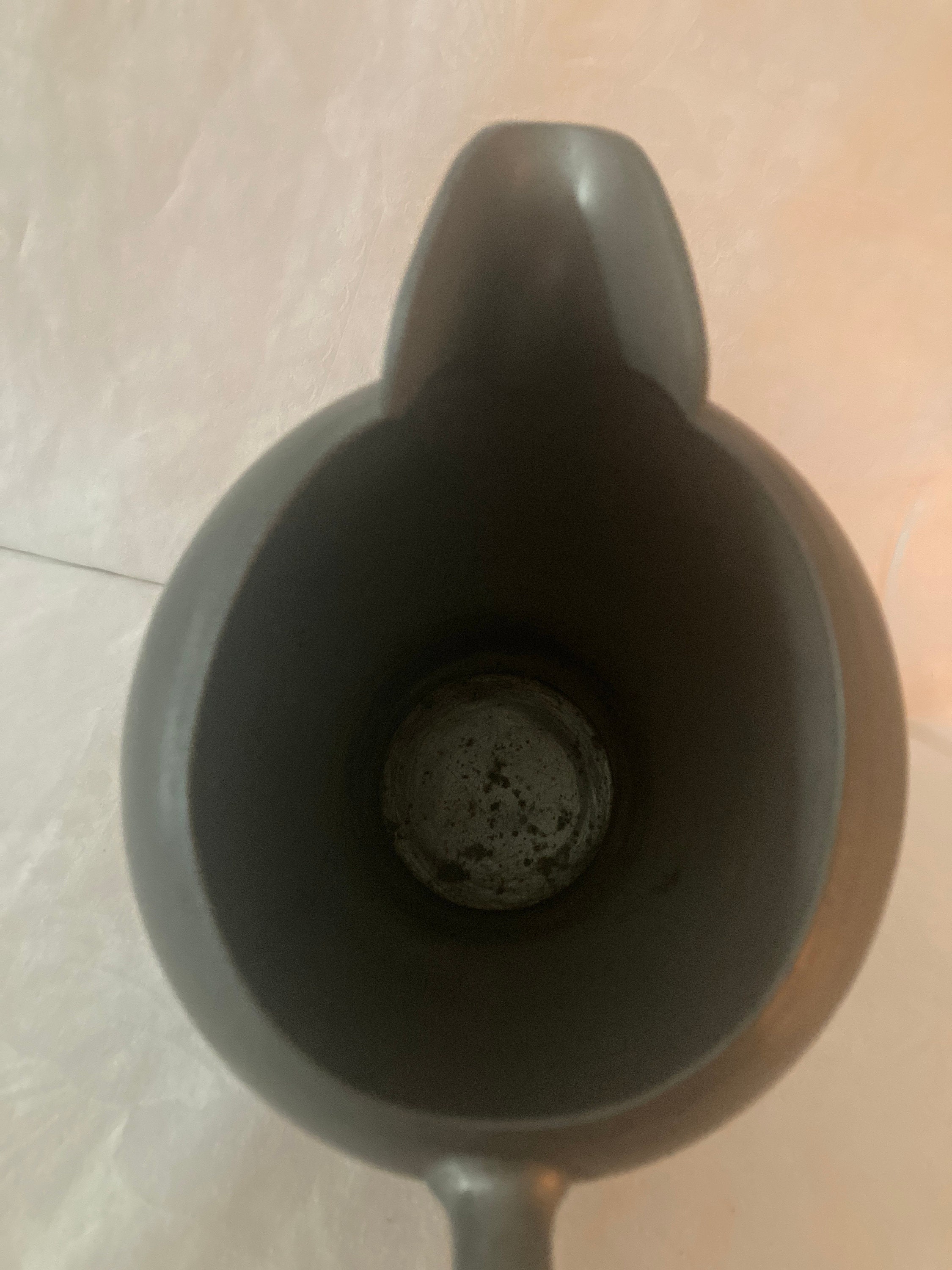 Vintage Crescent Pewter Water Pitcher - Etsy